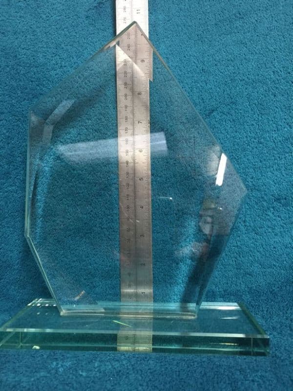 Personalised Engraved Multi-faceted Jade Glass Tablet